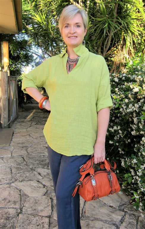 Conti-Moda-Italian-Linen-Top | Conti Moda