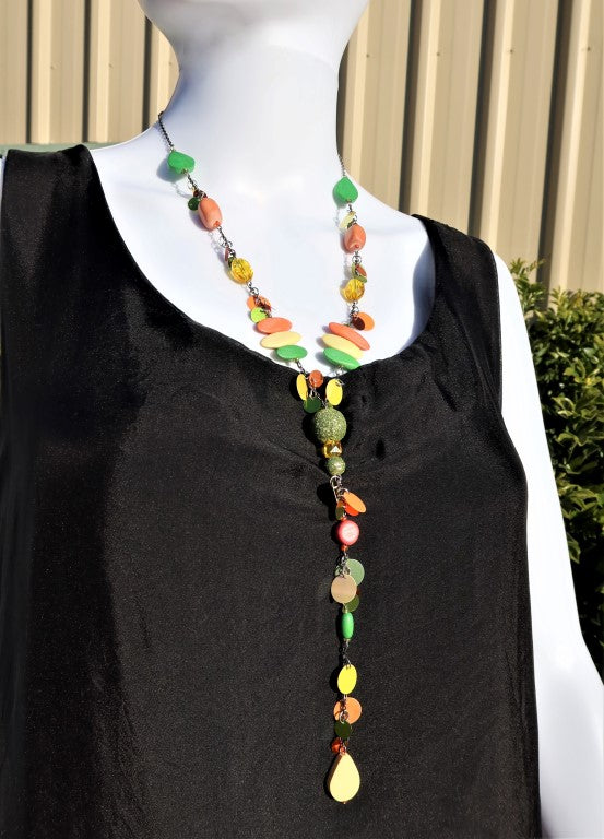 2B387-Long Citrus Necklace | Conti Moda